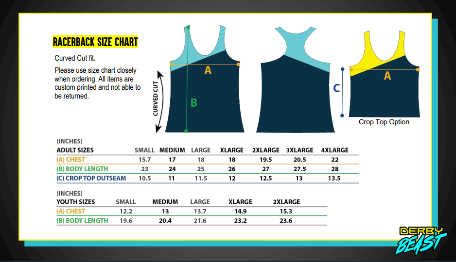 Arch Rival Racerback Tank Black – DerbyBeast.net