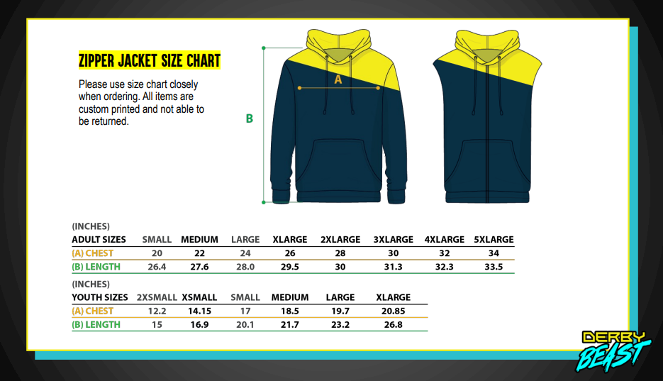 Arch Rival Zipper Hoodie – DerbyBeast.net